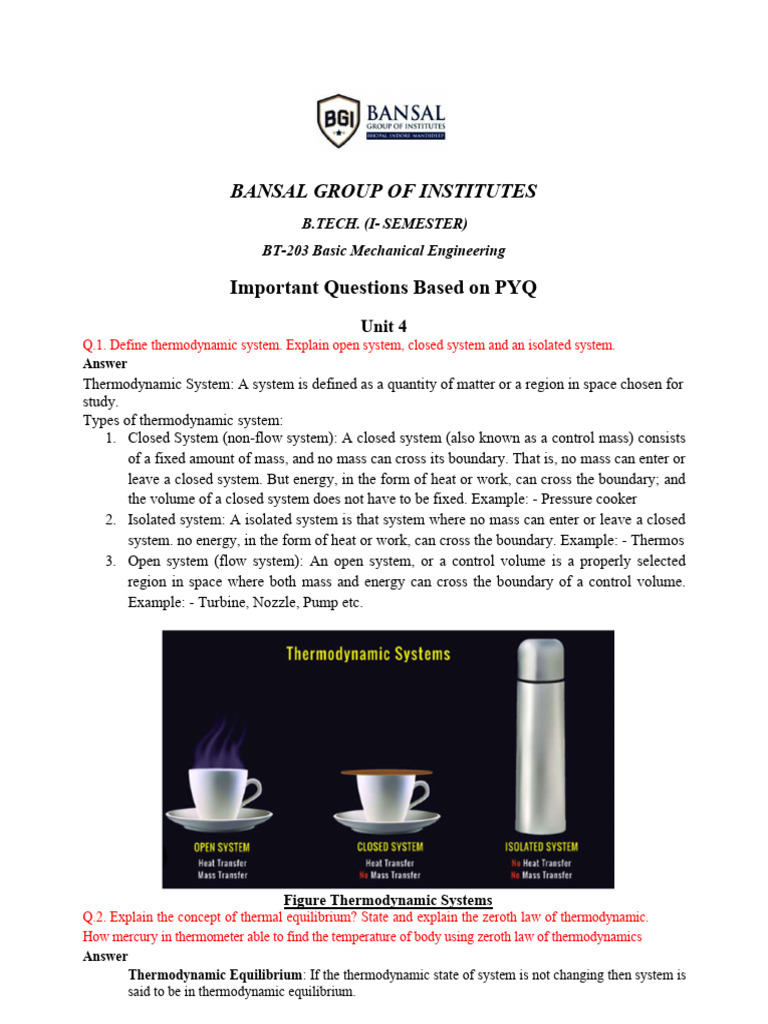 Main Exmination BME IMP Unit 4 | PDF