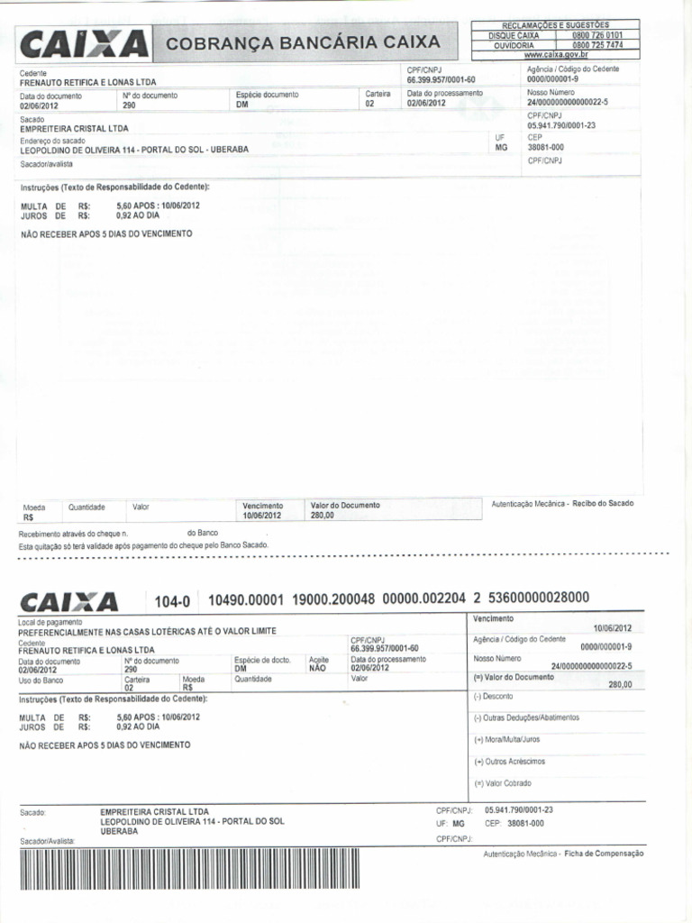 Comprovante Pagto Boleto | PDF