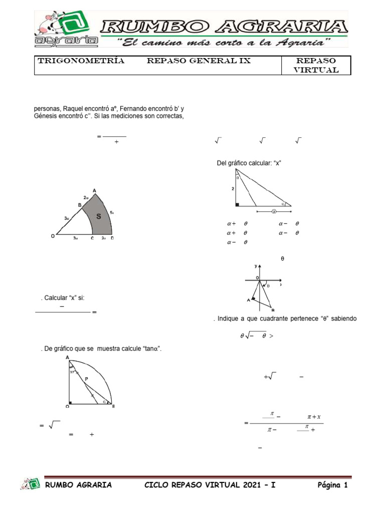Repaso Ix Trigonometria | PDF