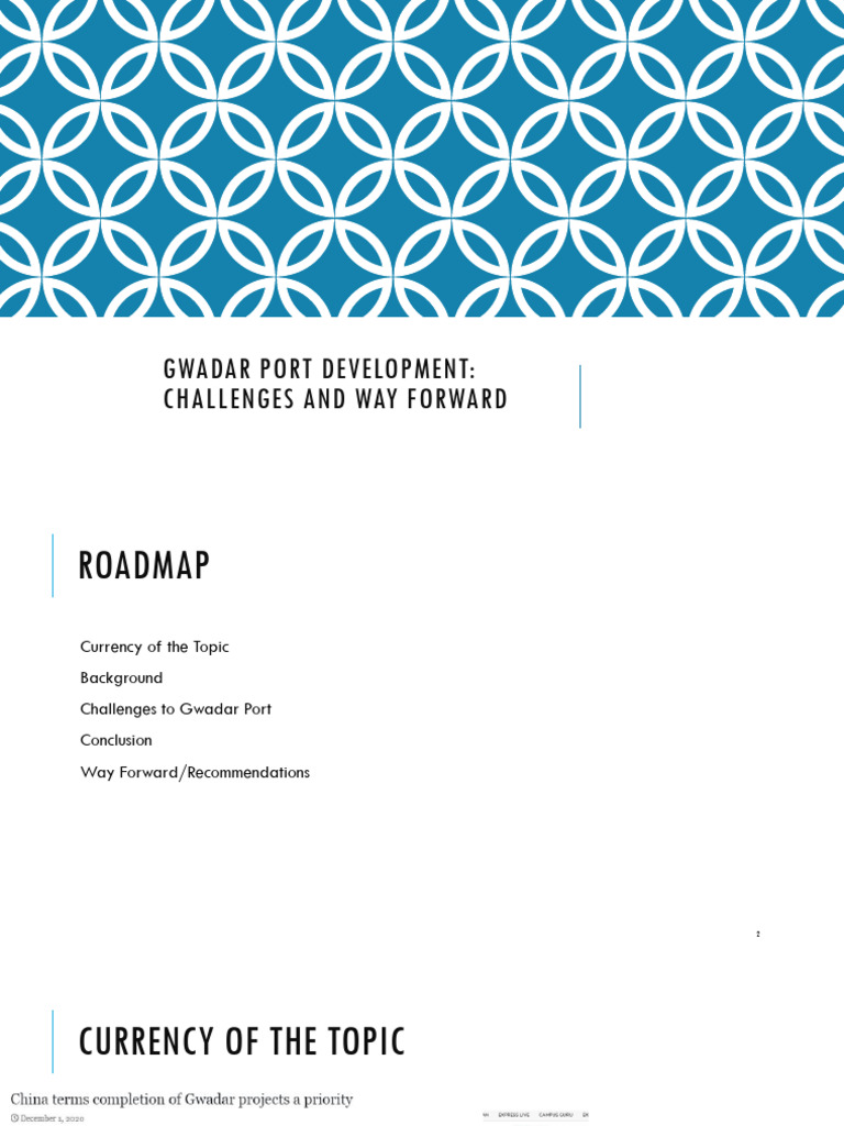 Gwadar Port Development | PDF