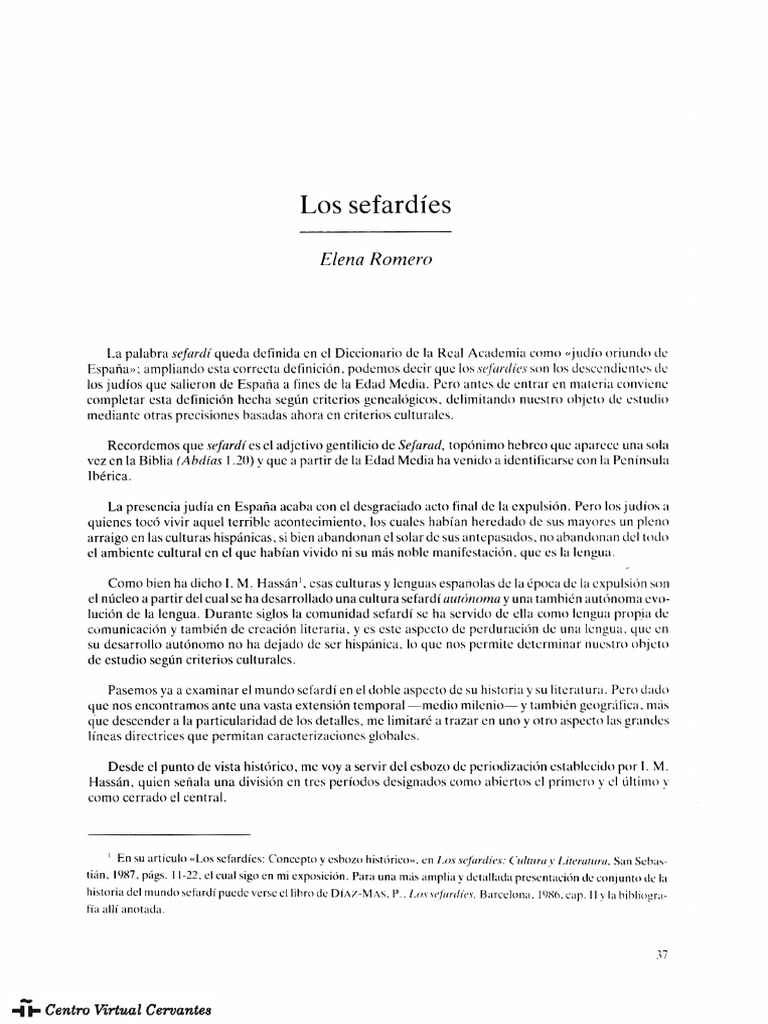 Revista Los Sefardíes | PDF