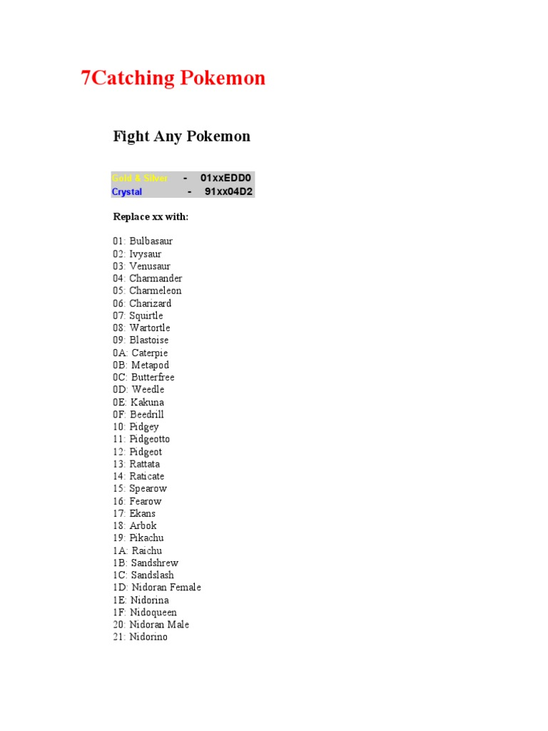 Pokemon | PDF | Pokémon | Fictional Life Forms