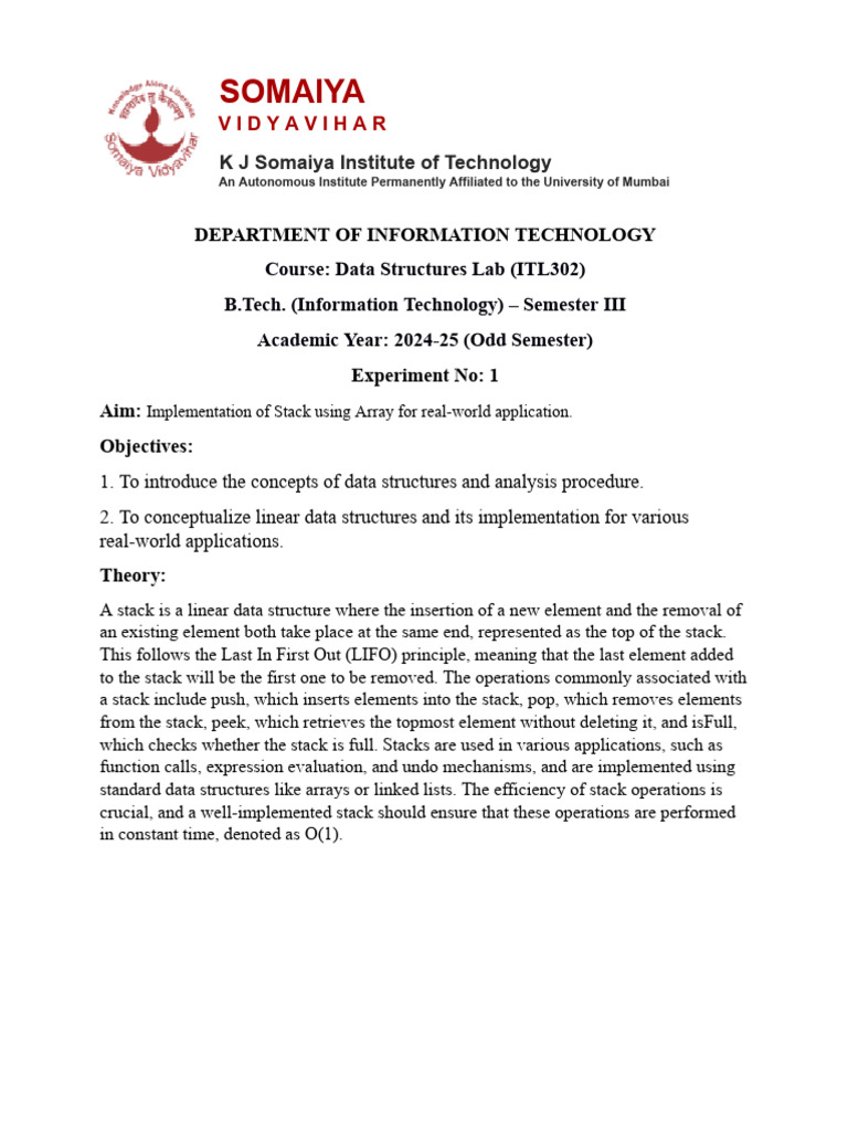 Ishika Anam IT - A-03 (DSA Expt-1) | PDF