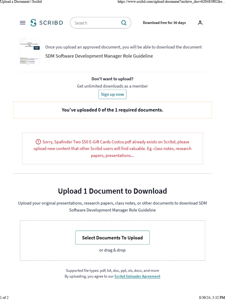 Scribd Upload Guide | PDF