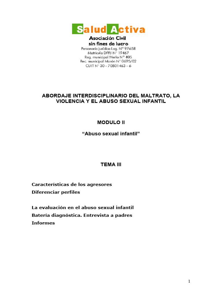 Modulo II Tema III | PDF
