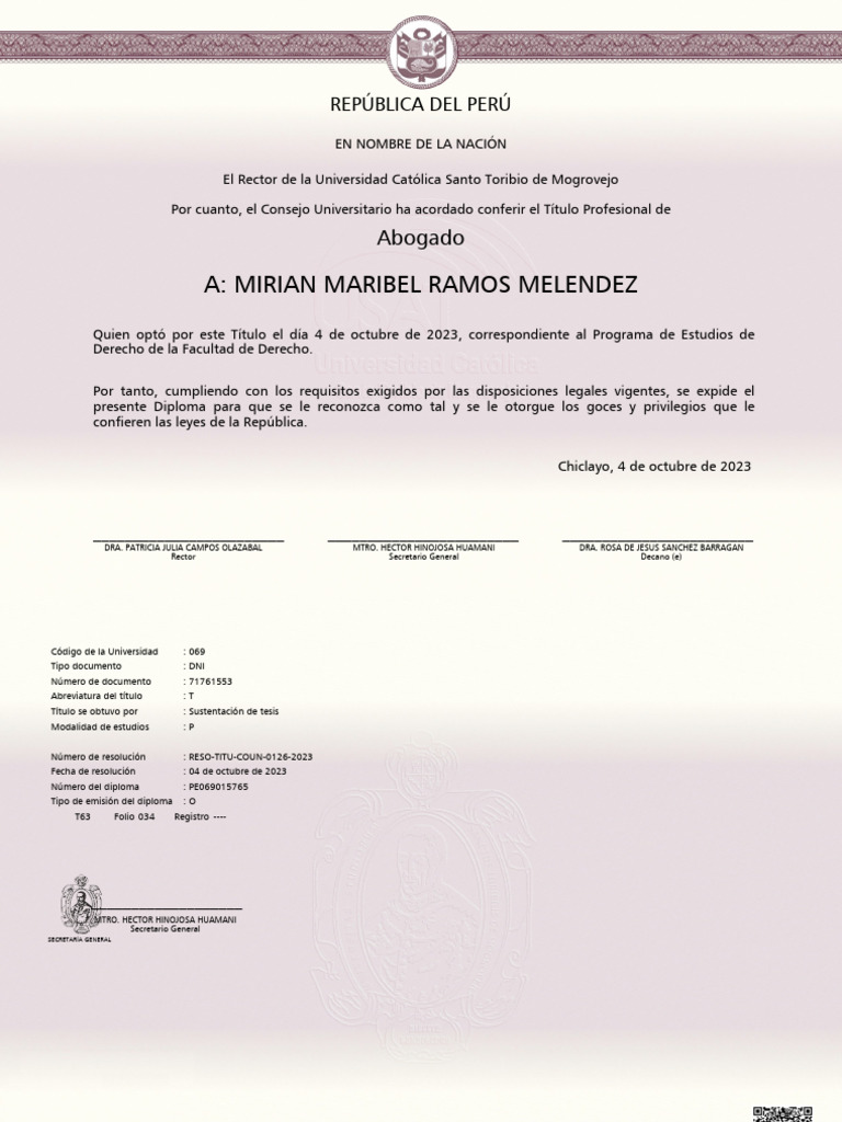 Titulo Profesional | PDF