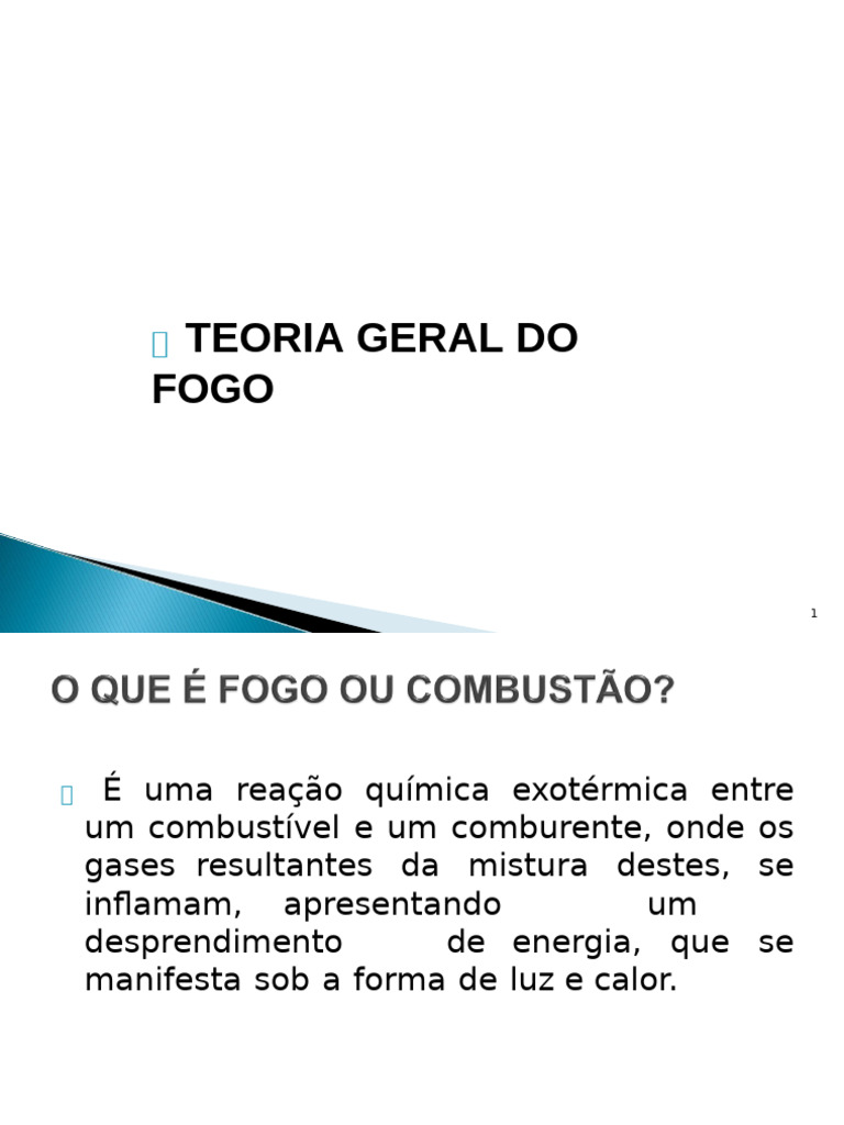 TEORIA DO FOGO I - Ok | PDF