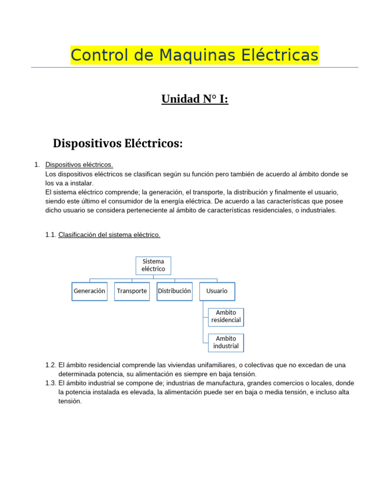 Control de Maquinas Eléctricas Woord | PDF | Cambiar | Fusible (Eléctrico)