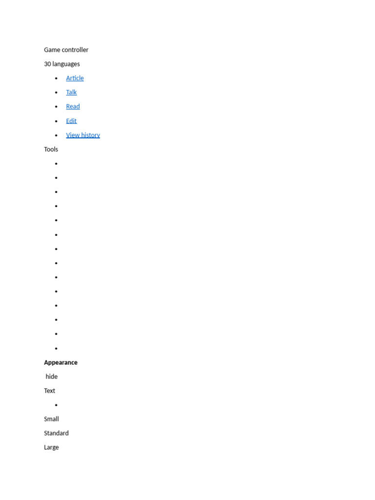 Game Controller | PDF