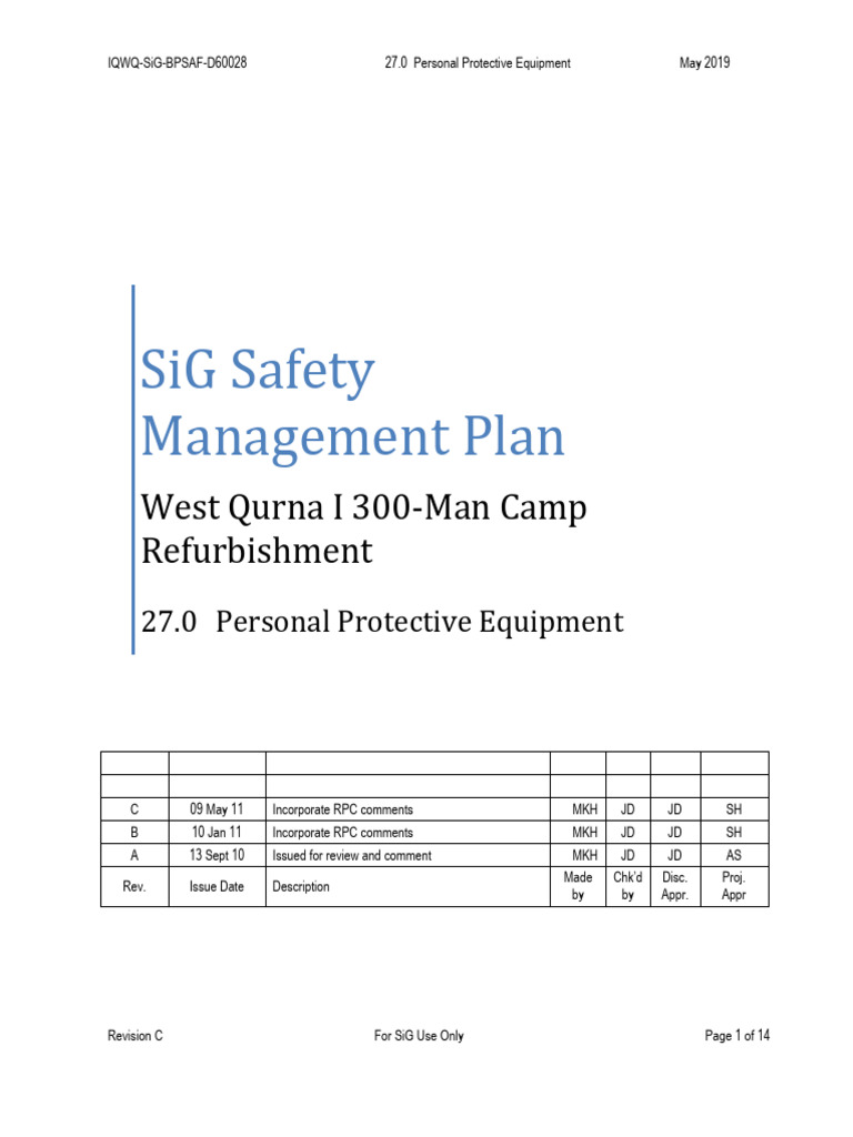 1-2024 - App B8h - SiG PPE-Sample | PDF