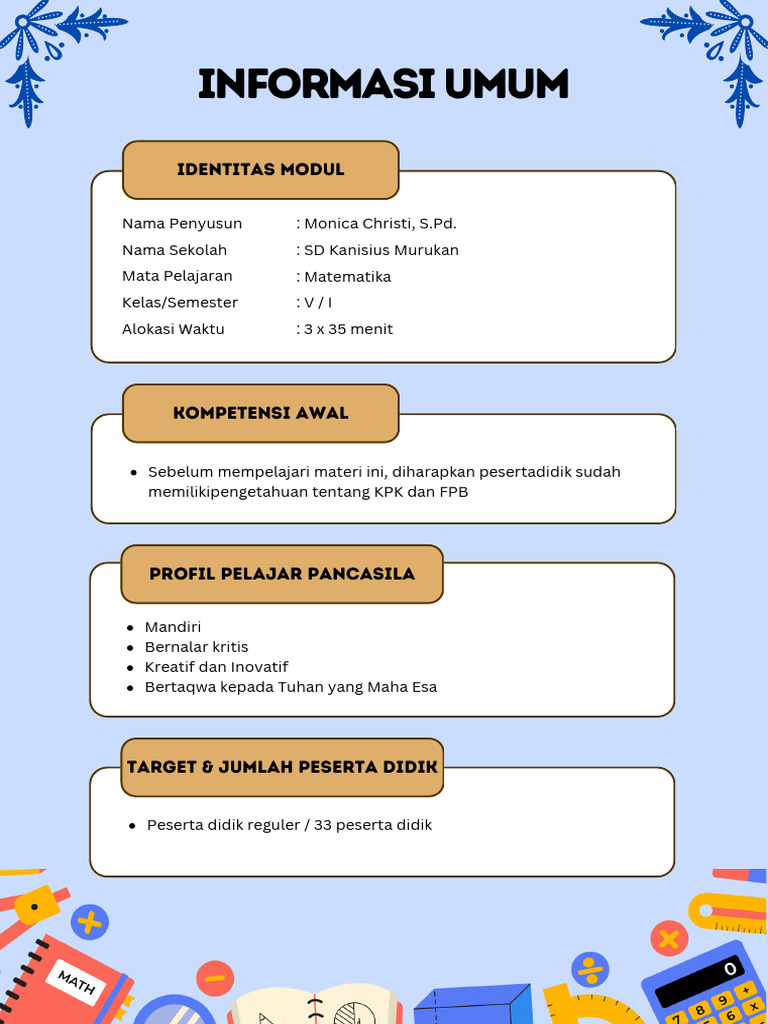 Modul Ajar MTK Akre VA-merged | PDF