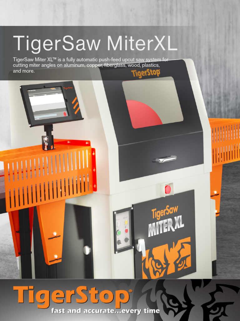 Tiger Saw Miter XL - Brochure - English - US | PDF