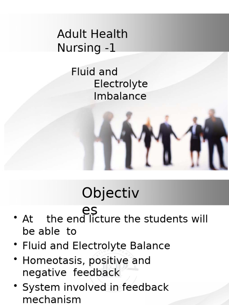 Unit 2; Fluid, Electrolyte, And Acid Base Balance & Imbalances ...