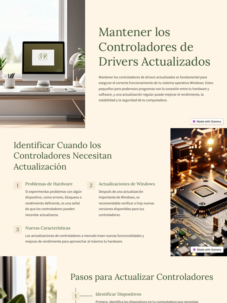 Mantener Los Controladores de Drivers Actualizados | PDF | Hardware de ...