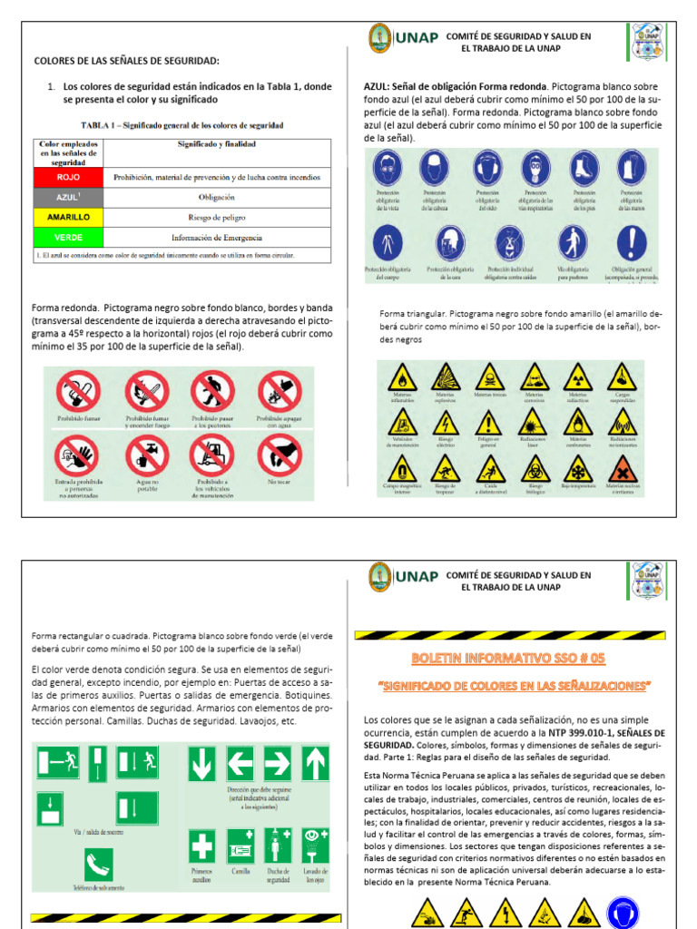 Boletin Inf 05 Significado de Colores en Las Senalizaciones | PDF