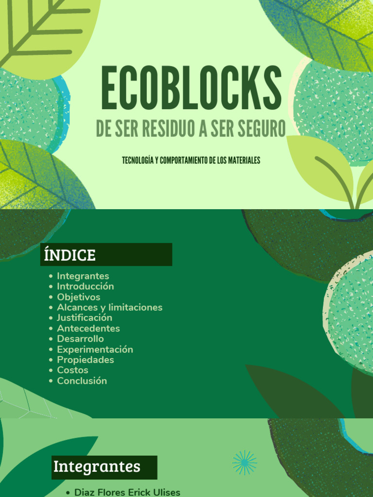 Eco Block Final | PDF
