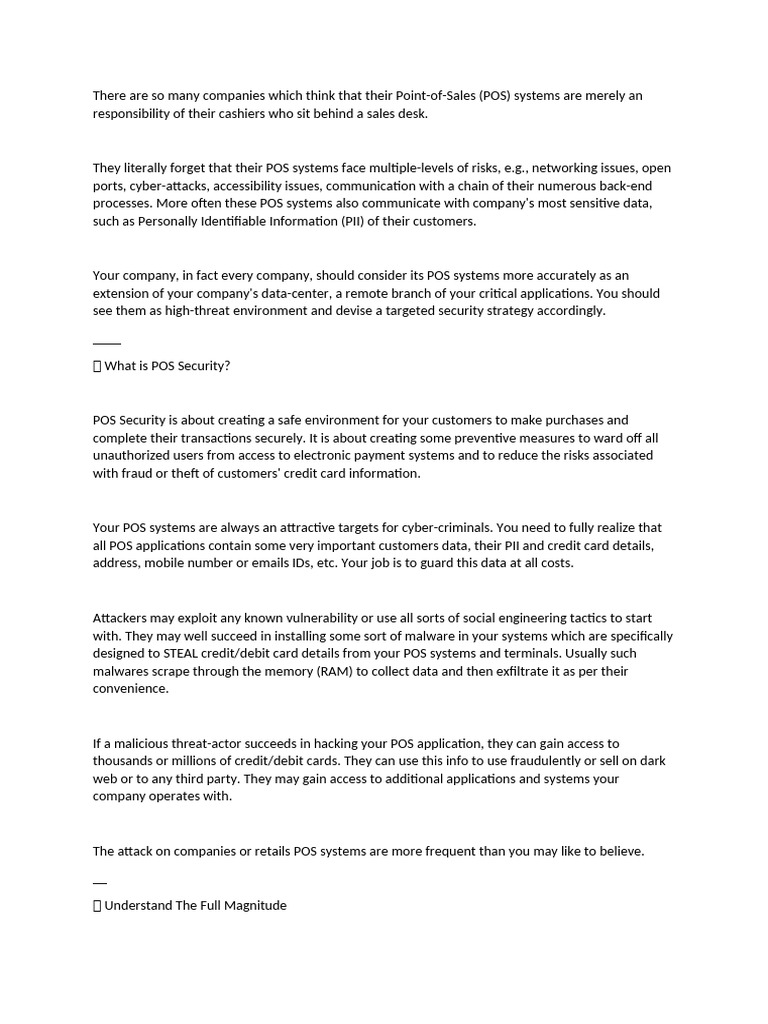 Point Os Security | PDF