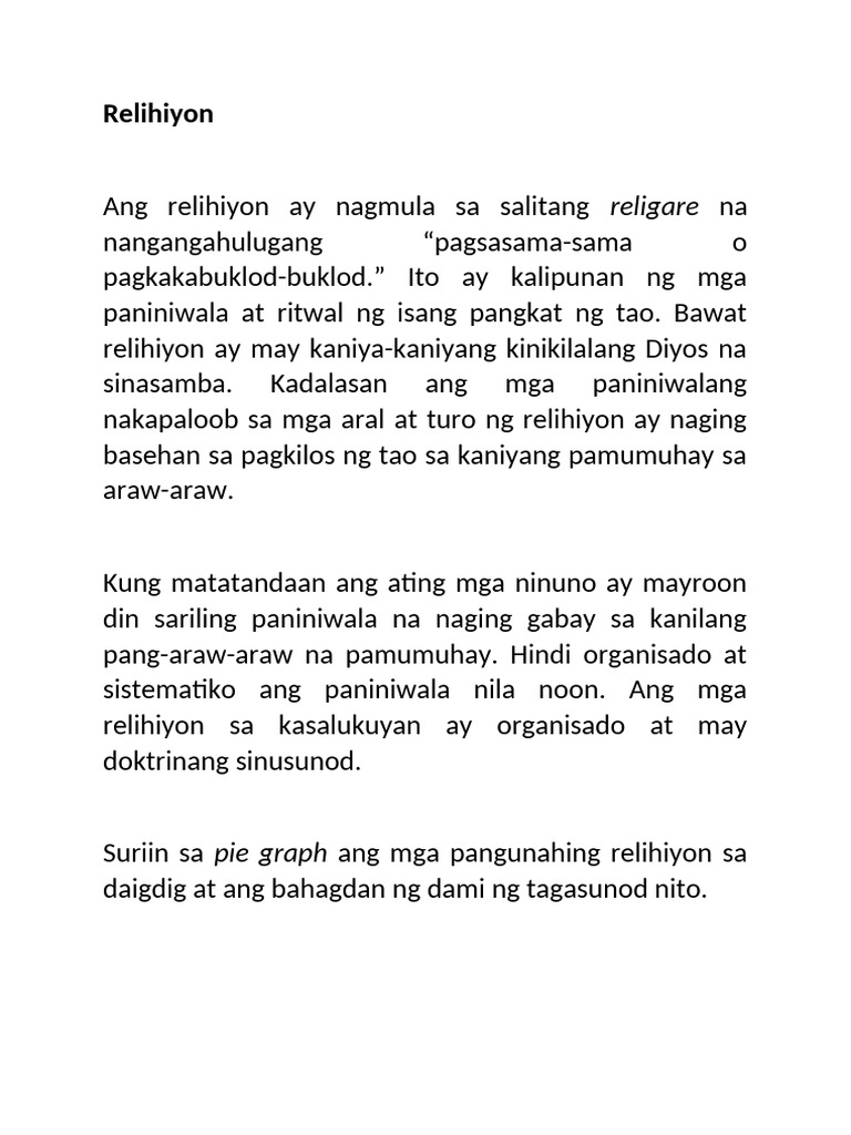 Group 2 Relihiyon | PDF