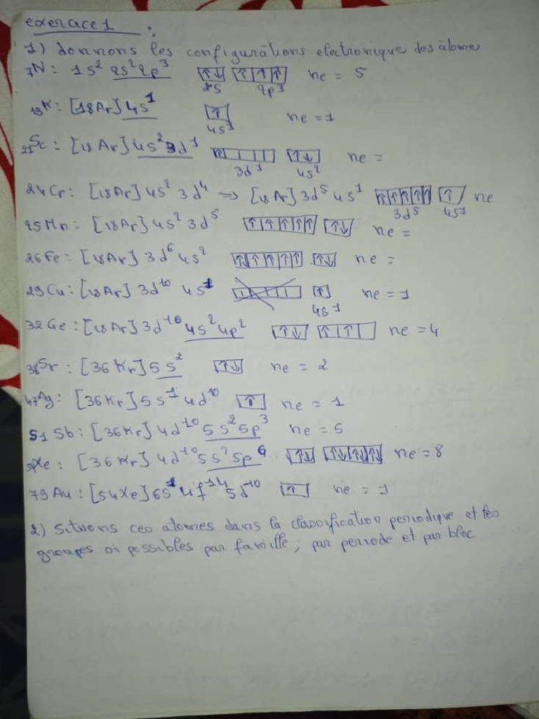 Serie 1 Inorga Correction de Q Exo | PDF