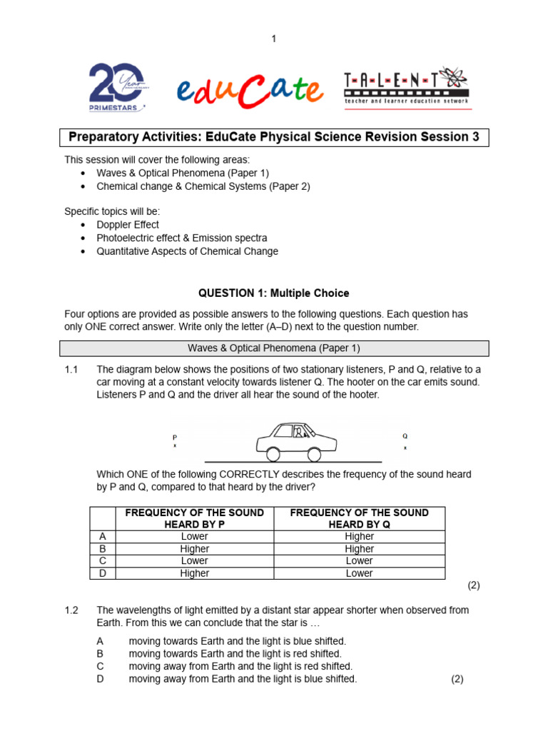 Science Worksheet Session 3 | PDF