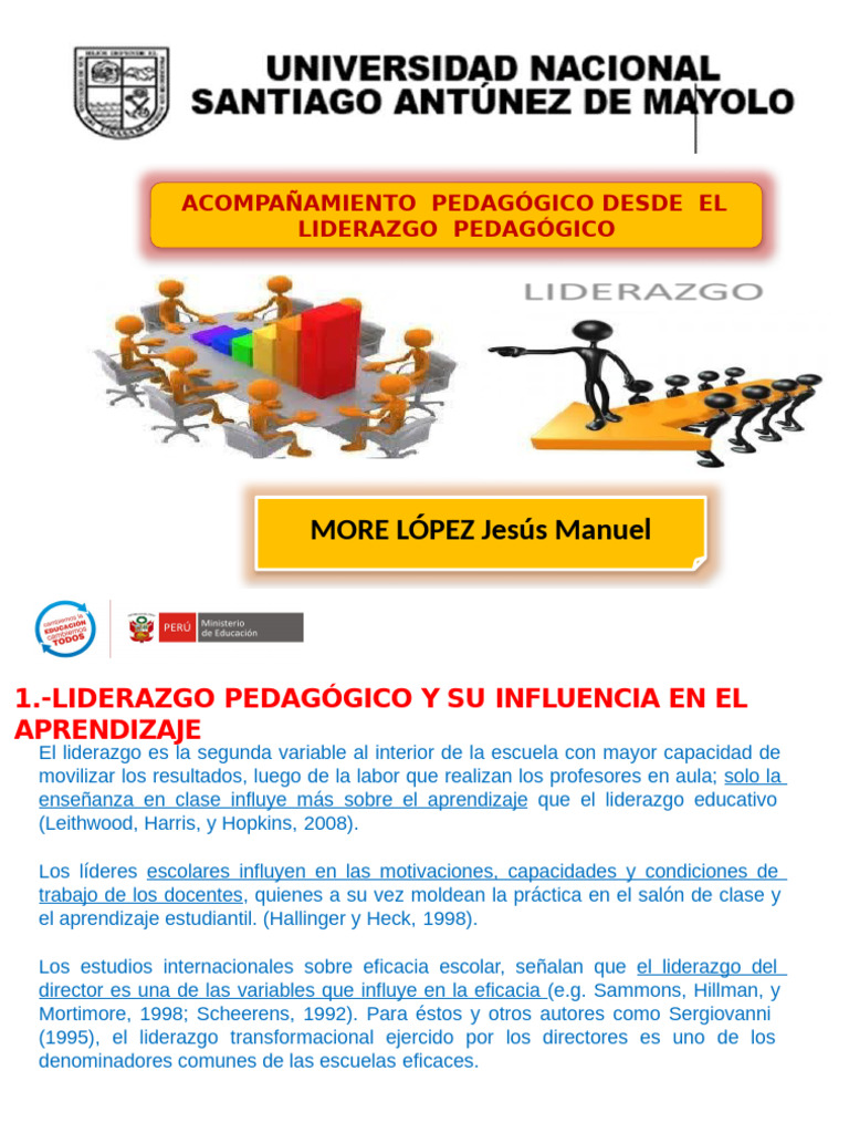 Sesión 15. El Liderazgo Pedagógico | PDF