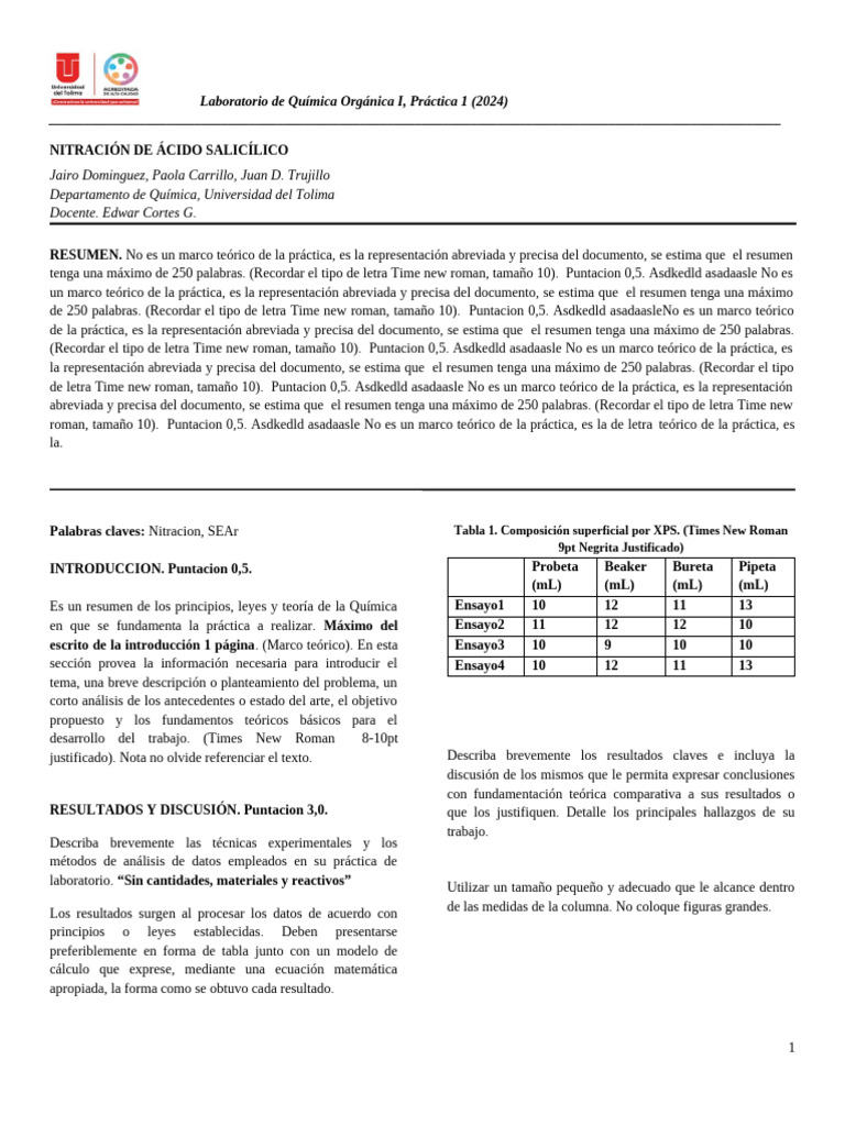 Formato Informe Cientifico | PDF