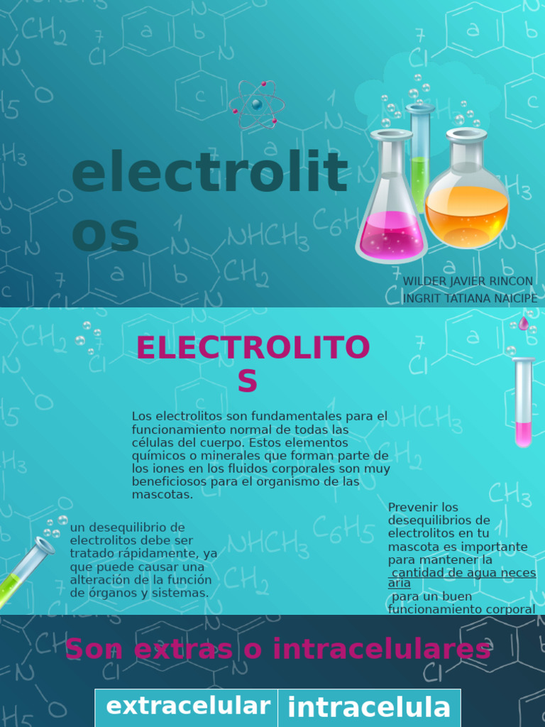 Electrolitos Quimica | PDF
