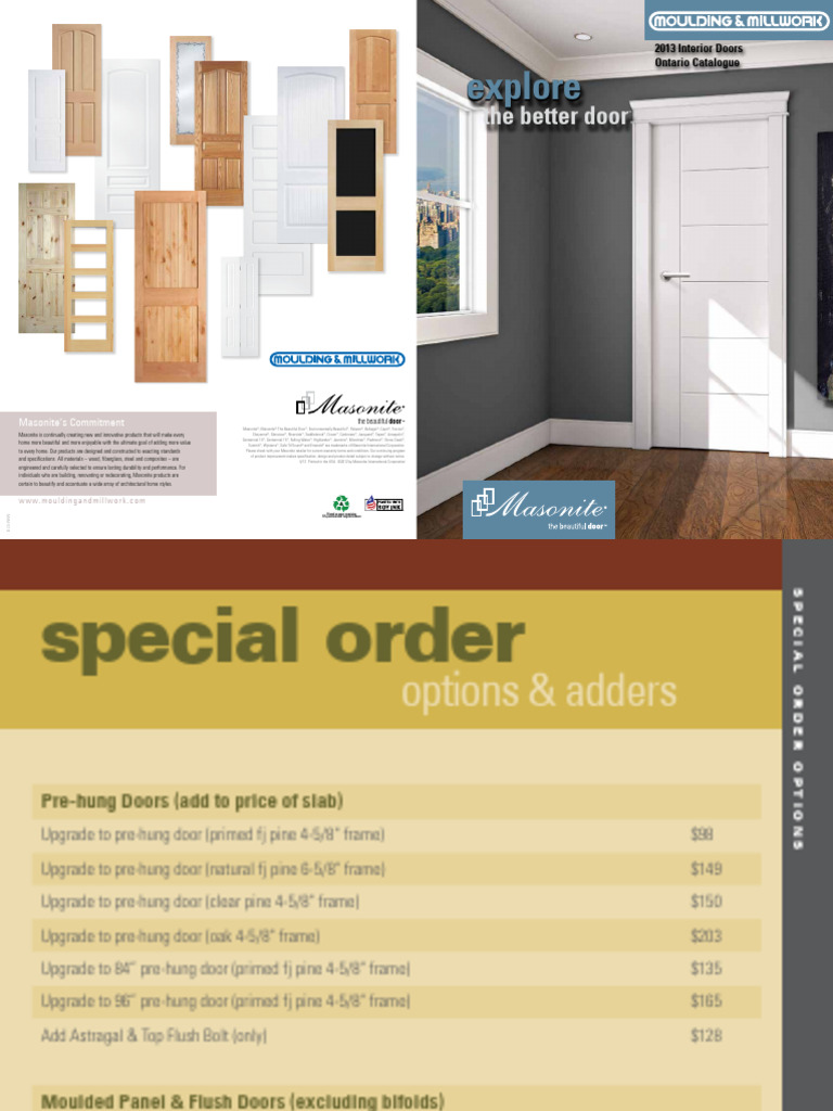 Masonite Interior Doors 2013 Catalogue | PDF