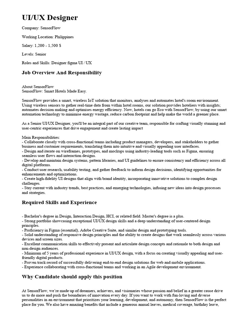 UI UX Designer | PDF