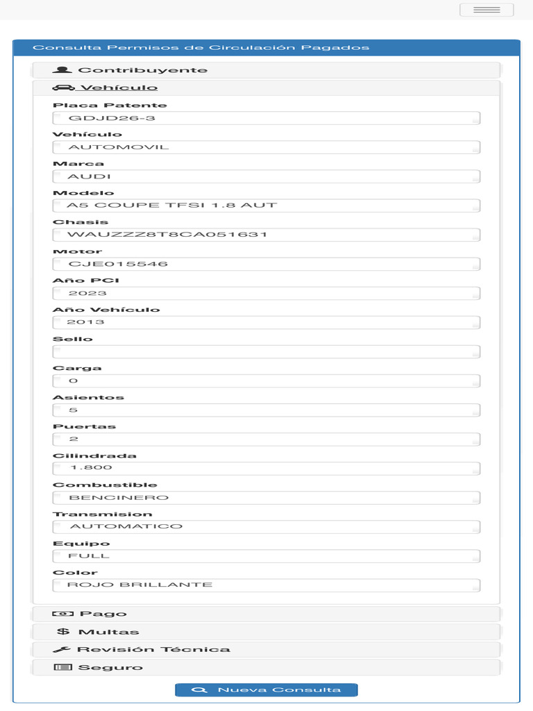 Consulta Permisos de Circulación - Ñuñoa - GDJD.26-3 | PDF