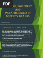 SOSIA PRIVATE SECURITY PERSONNEL UNIFORM AND EQUIPMENT BOARD RESOLUTION ...