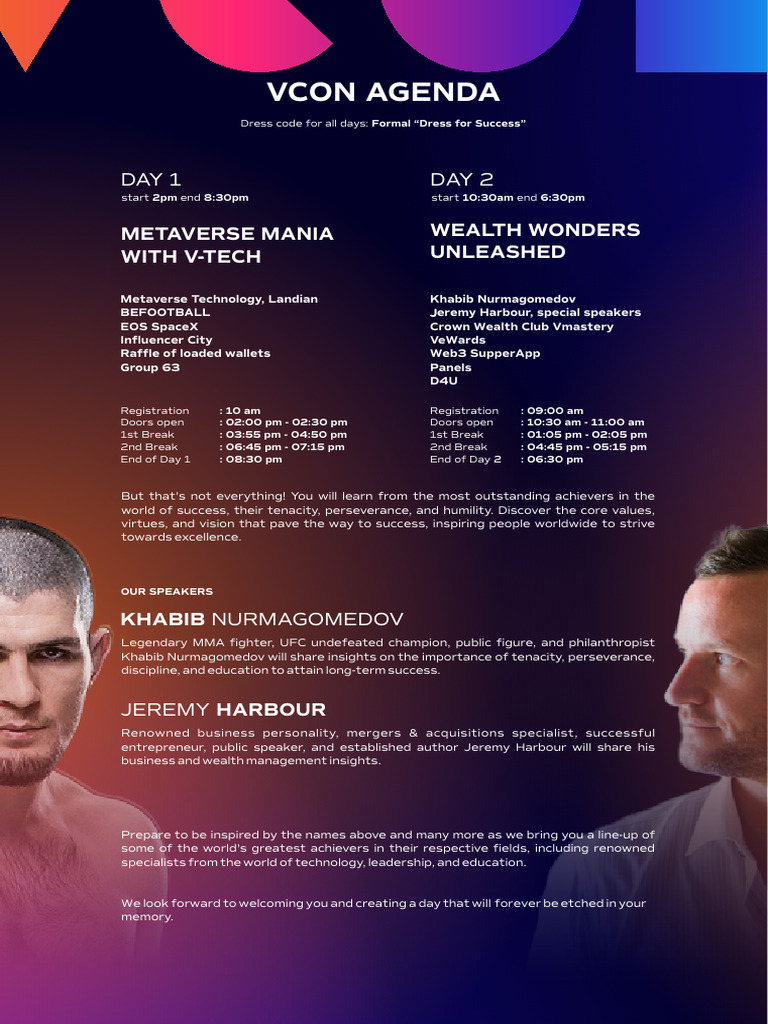 VCON Agenda - Network | PDF