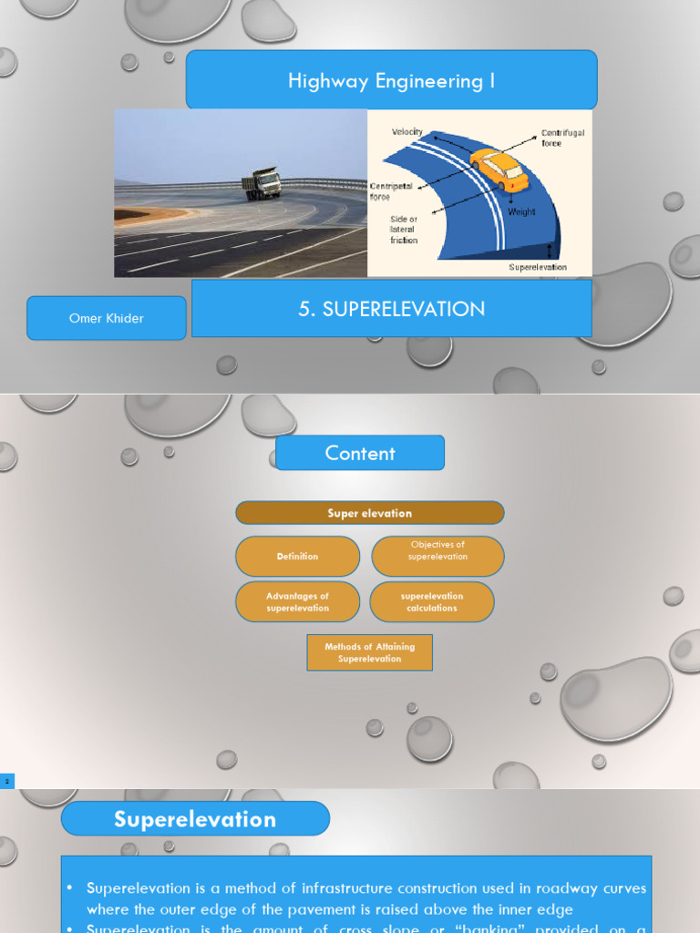 Superelevation | PDF