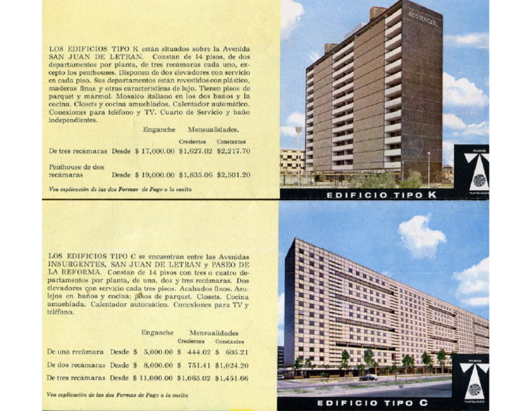 Edificios Tipo K - TLATELOLCO | PDF