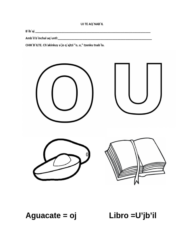 Hoja de Trabajo en Mam | PDF