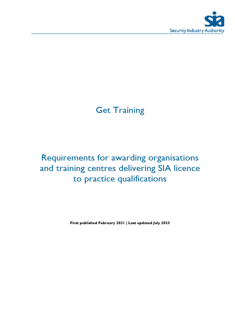 sia-get-training | PDF