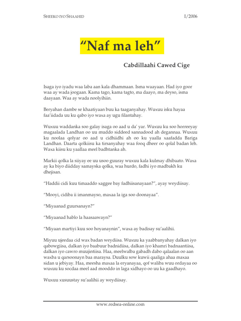 Naf Maleh | PDF