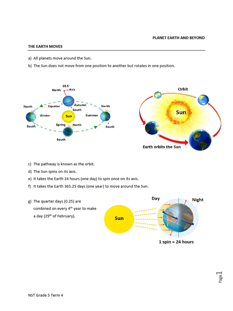 NST Grade 5 Term 4 | PDF