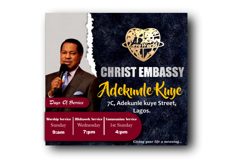 Christ Embassy Banner PDF | PDF