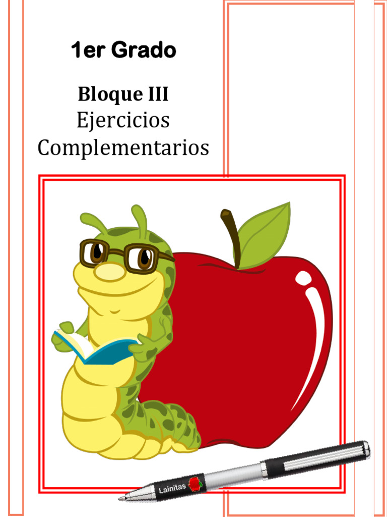 1er Grado - Bloque 3 - Ejercicios Complementarios | PDF