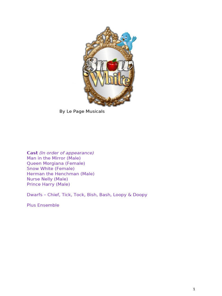 Snow White Script | PDF