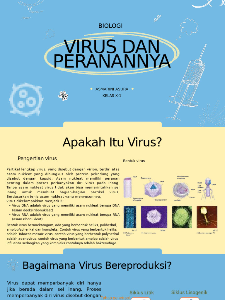 Powerpoint Virus Kelas 10 | PDF | Kesehatan Holistik