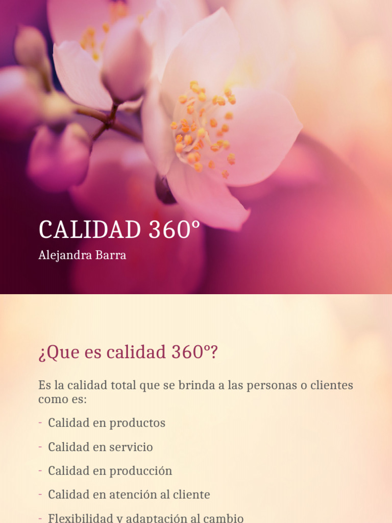 Calidad 360 | PDF