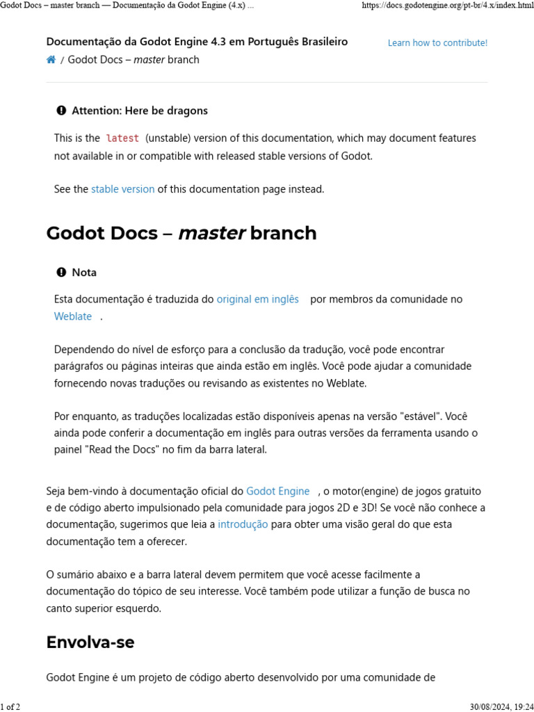 Godot Docs - Master Branch - Documentação Da Godot Engine (4.x) em ...