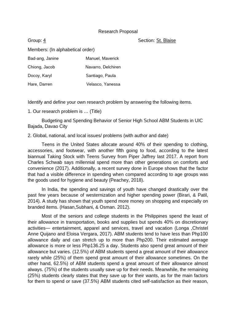 Research Proposal Outline | PDF