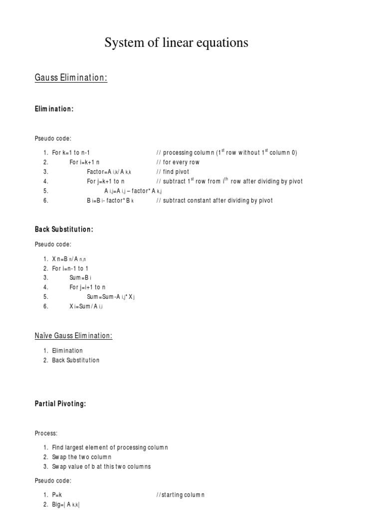System of Linear EQ | PDF | Mathematical Objects | Applied Mathematics