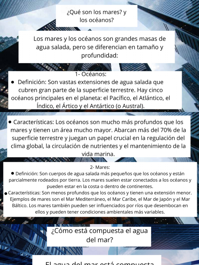 ¿Qué Son Los Mares ¿ y Los Océanos | PDF
