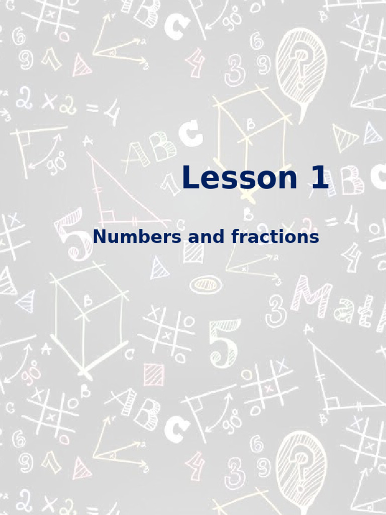 Numbers and Fractions | PDF | Numbers | Discrete Mathematics