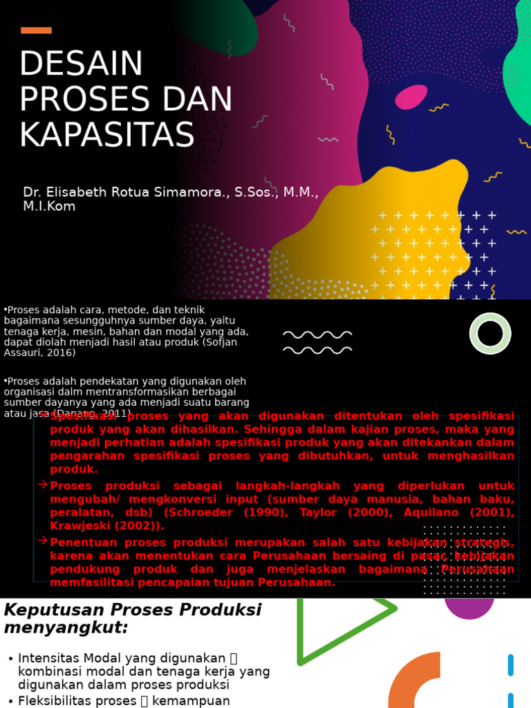 Desain Proses Dan Kapasitas | PDF