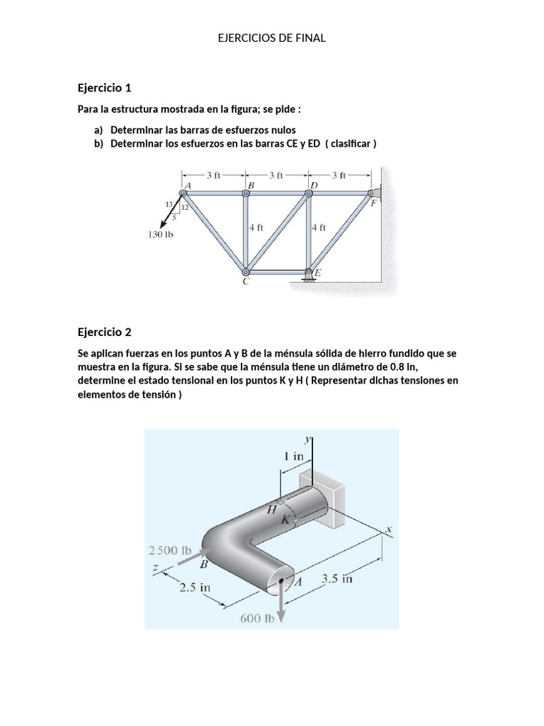 Ejercicios de Final | PDF